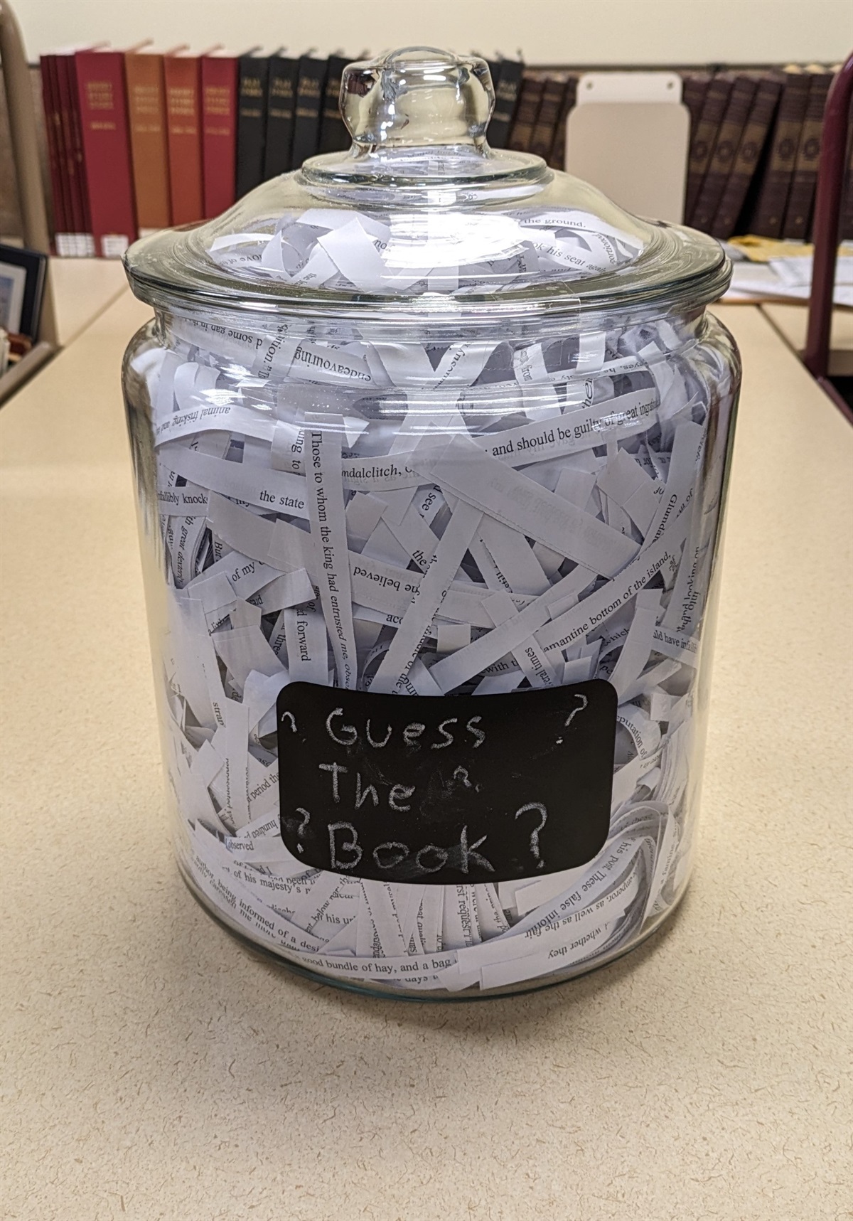 Guess the Book in the Jar | Morris County Library